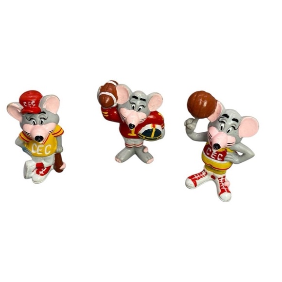 Chuck E Cheese | Toys | Vintage Loose Set 3 Chuck E Cheese 986 Sports ...